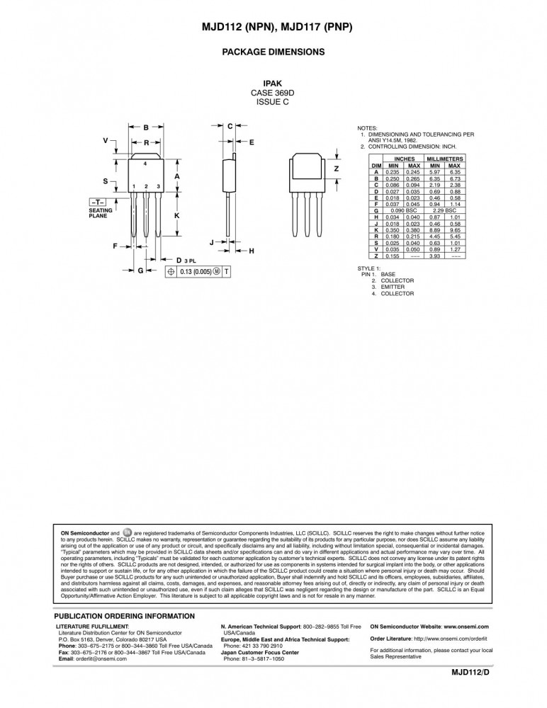 MJD112T4G datasheet page 10