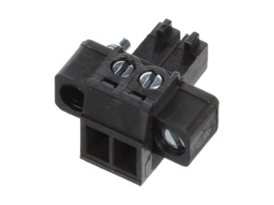 3.50mm Pitch Eurostyle Horizontal Plug, Gold (Au) Plated, Black, 2 Circuits