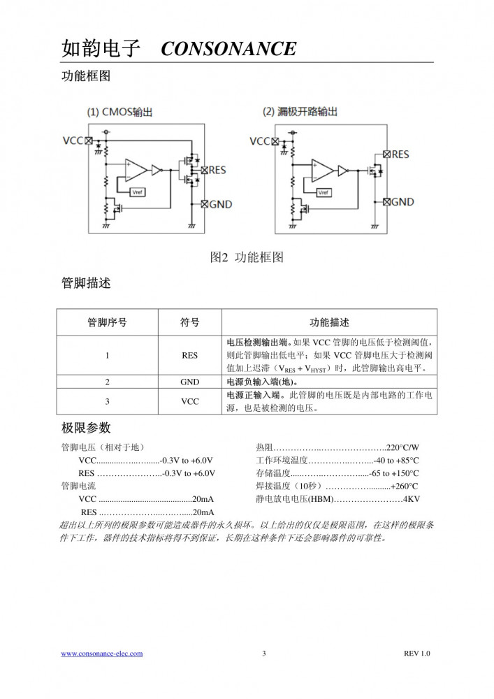CN61C datasheet page 3