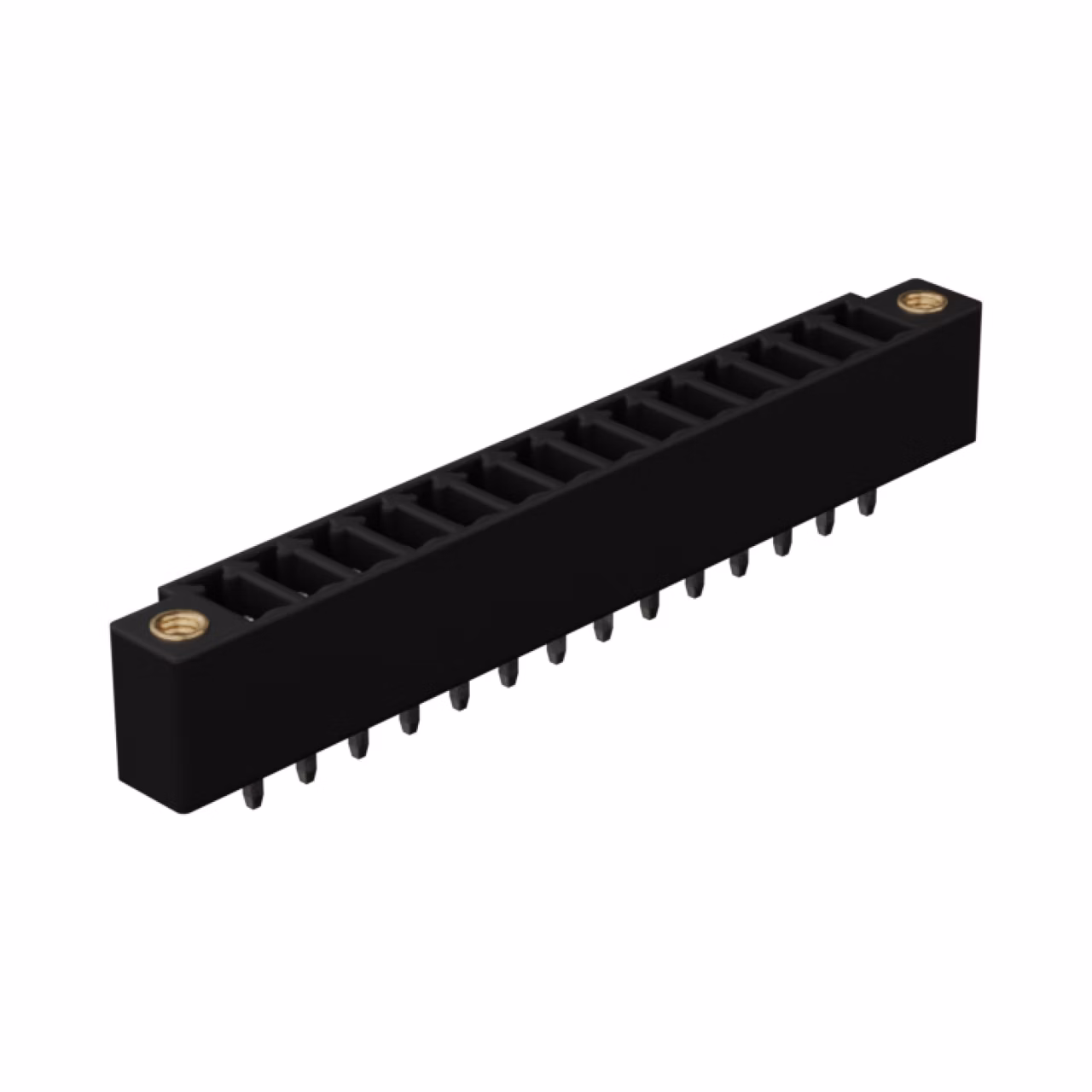 3.81mm Pitch Eurostyle Vertical PCB Header, with Threaded Retention Inserts, 14 Circuits for sale