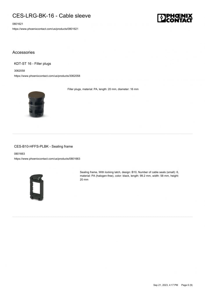Phoenix Contact 0801621 document page 6