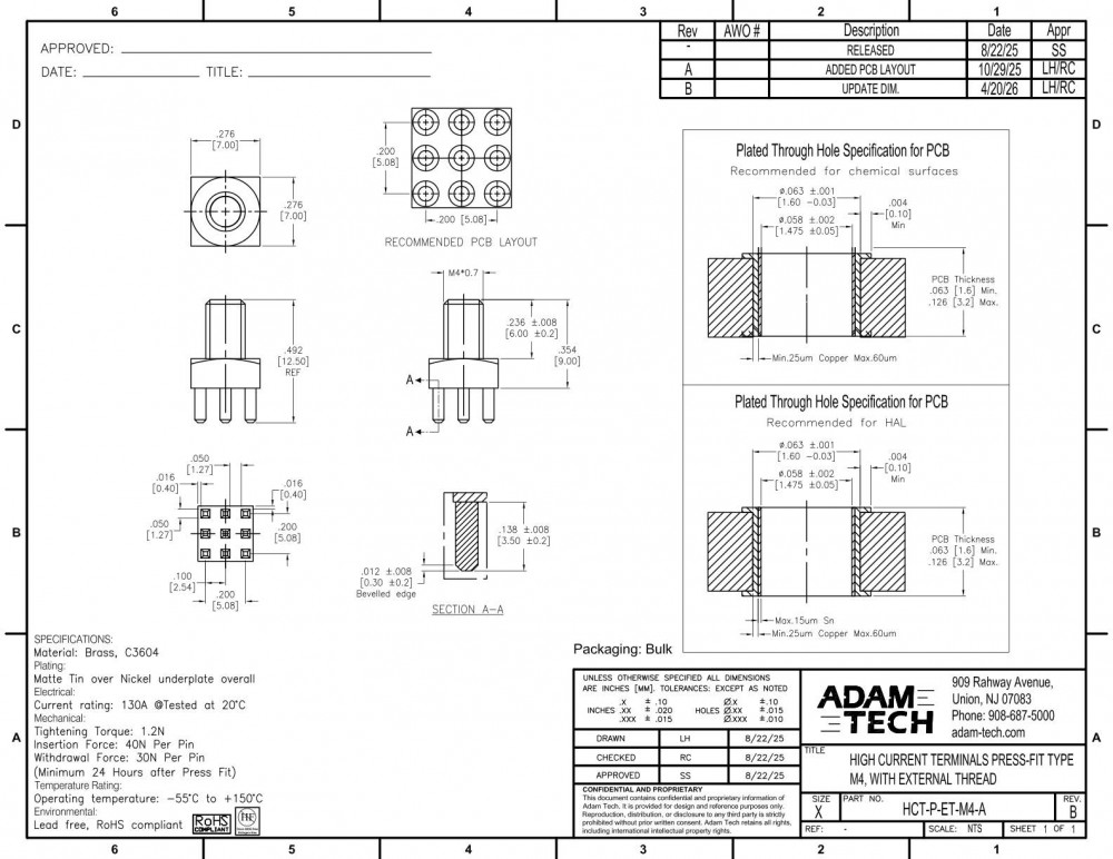 ADAM TECH HCT-P-ET-M4-A technical drawing preview