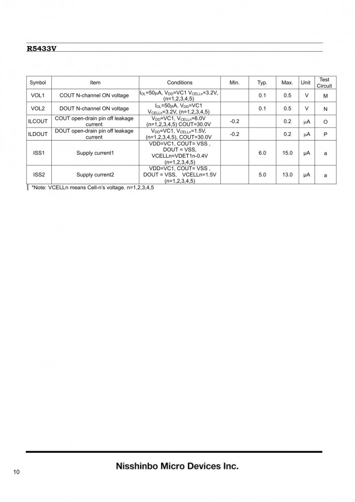 R5433V datasheet page 10