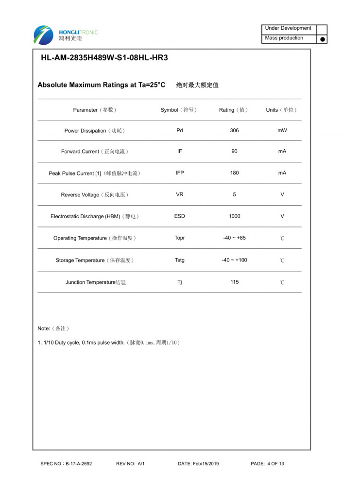 HL-AM-2835H489W-S1-08HL-HR3 datasheet page 4