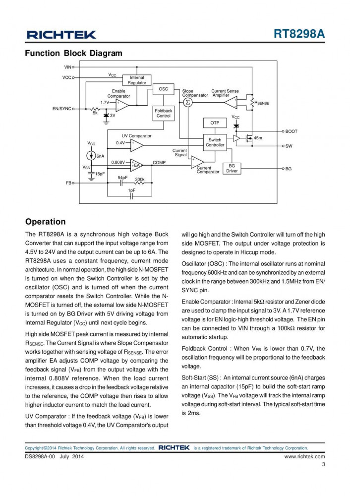 RT8298A document preview page 3