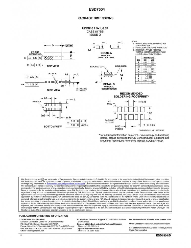 ESD7504MUTAG datasheet page 6