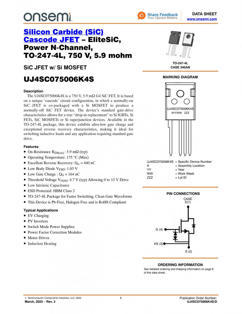 UJ4SC075006K4S datasheet page 1