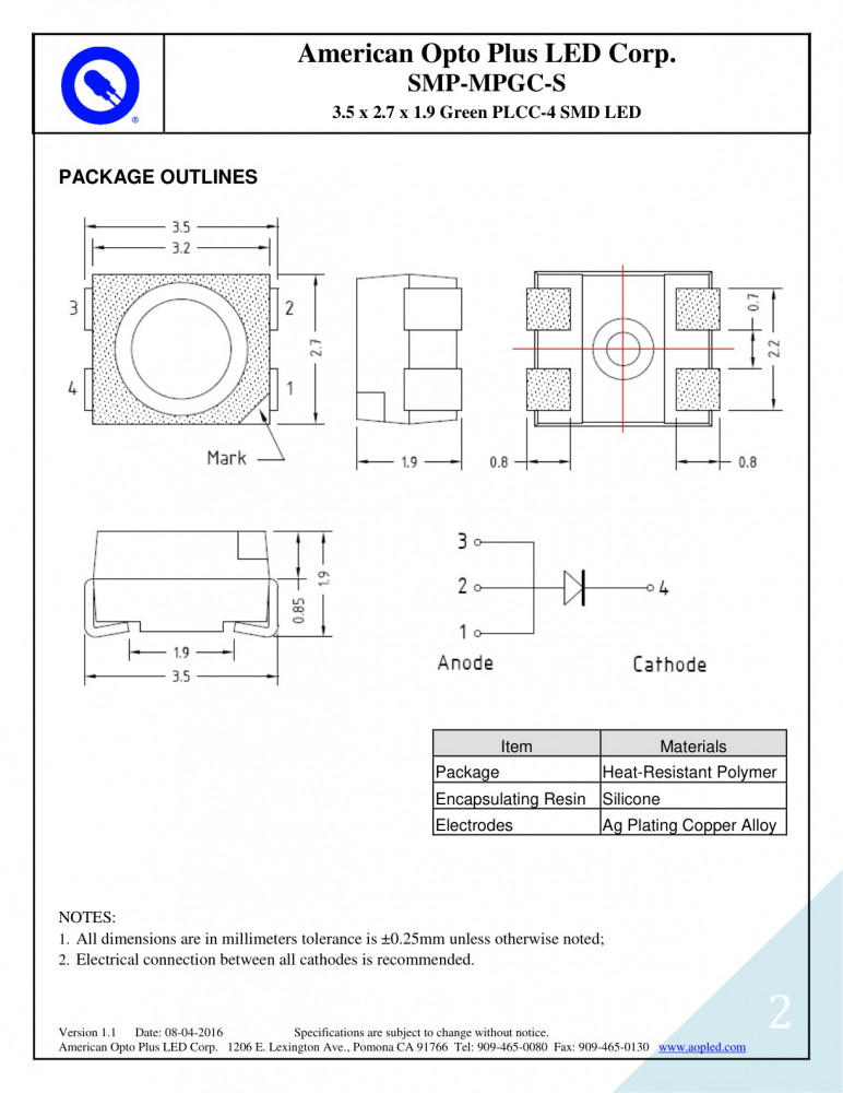 SMP-MPGC-S datasheet page 2