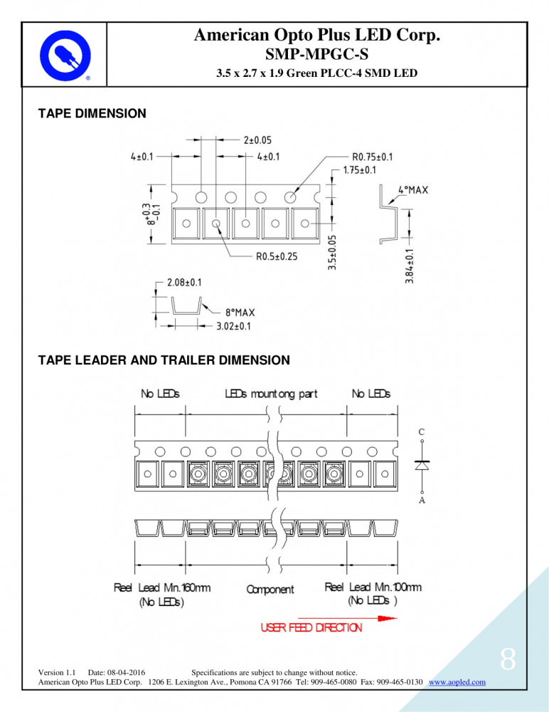 SMP-MPGC-S datasheet page 8
