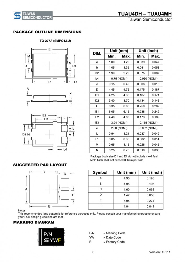 TUAU4JH datasheet page 6