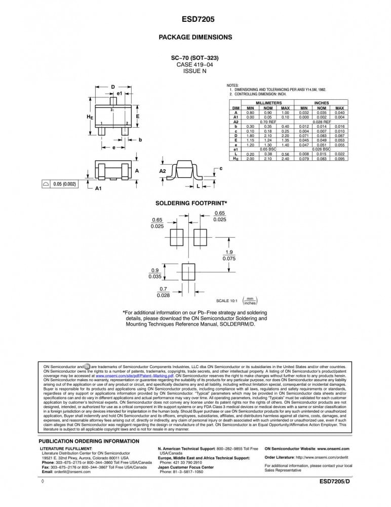 SZESD7205WTT1G datasheet page 8