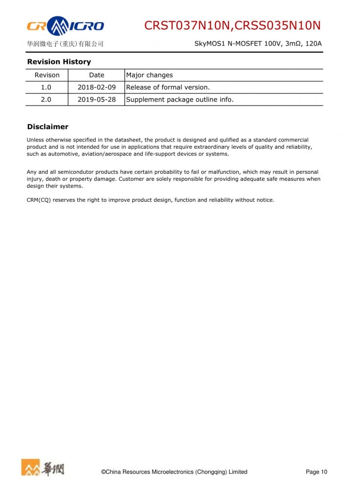 CRSS035N10N datasheet page 10