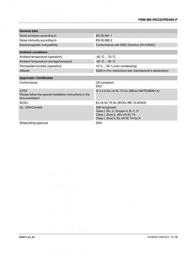 PSM-ME-RS232/RS485-P datasheet page 5