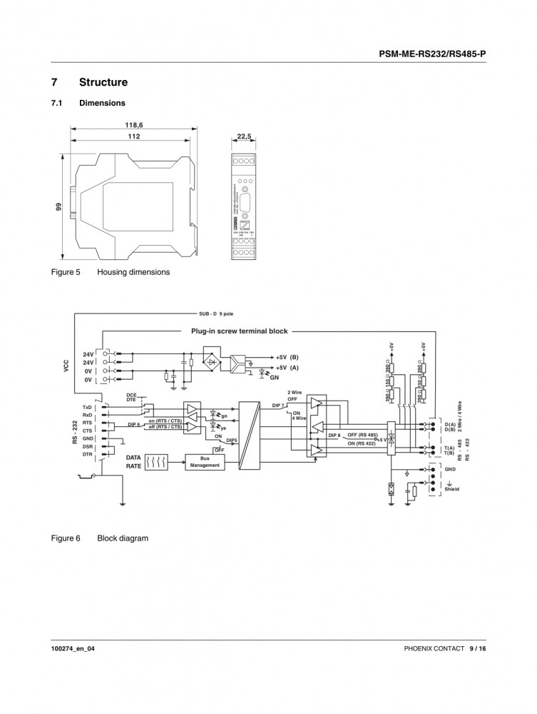 PSM-ME-RS232/RS485-P datasheet page 9