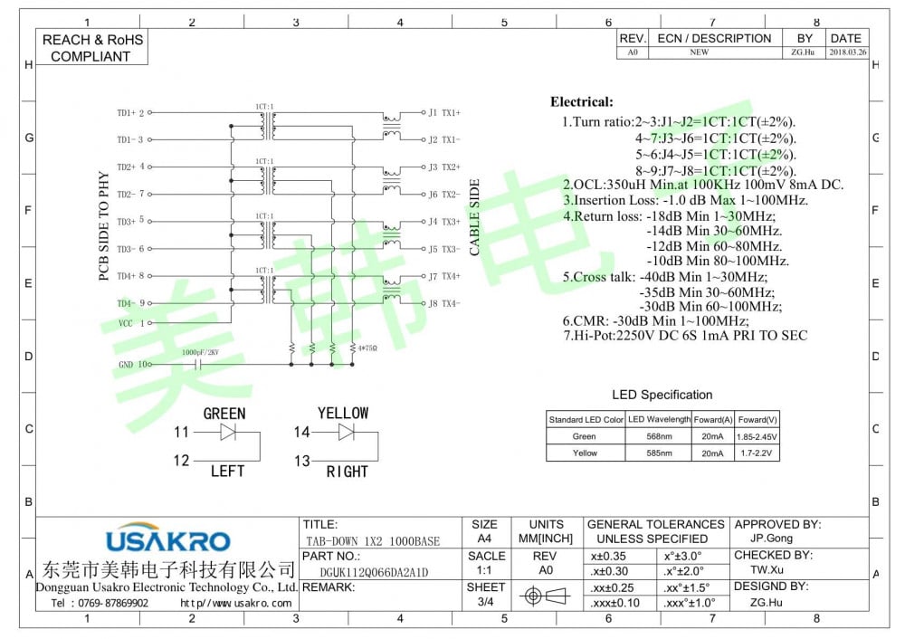 USAKRO DGUK112Q066DA2A1D drawing page 3