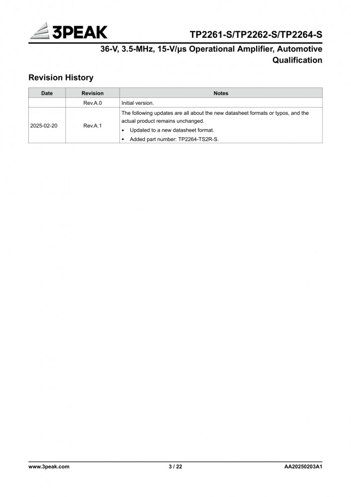 TP2261 datasheet page 3
