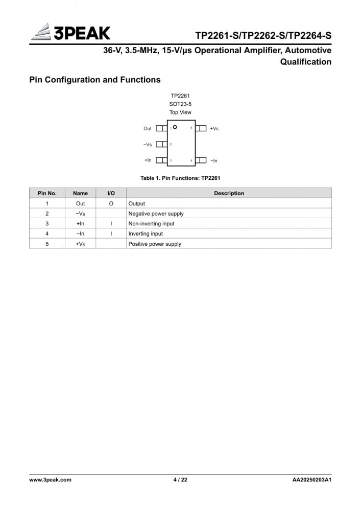 TP2261 datasheet page 4