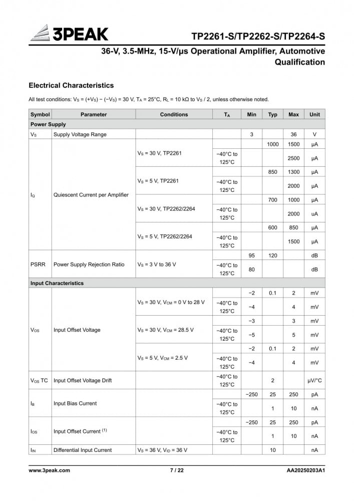 TP2261 datasheet page 7