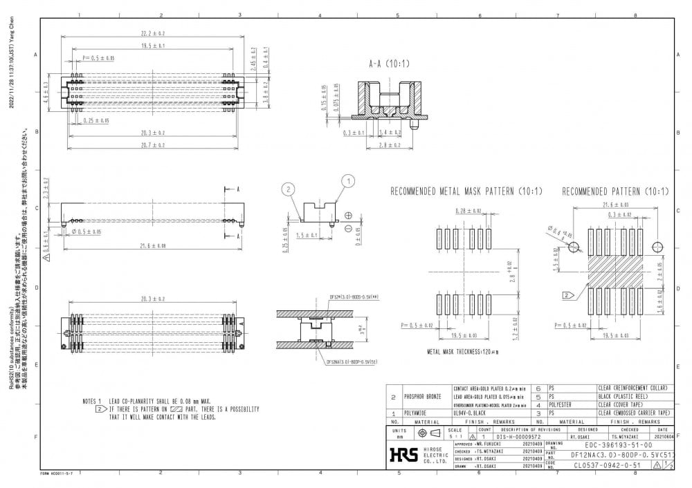 HRS DF12NA drawing page 2