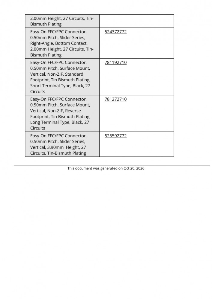 Product document image 3 for MOLEX 151660975