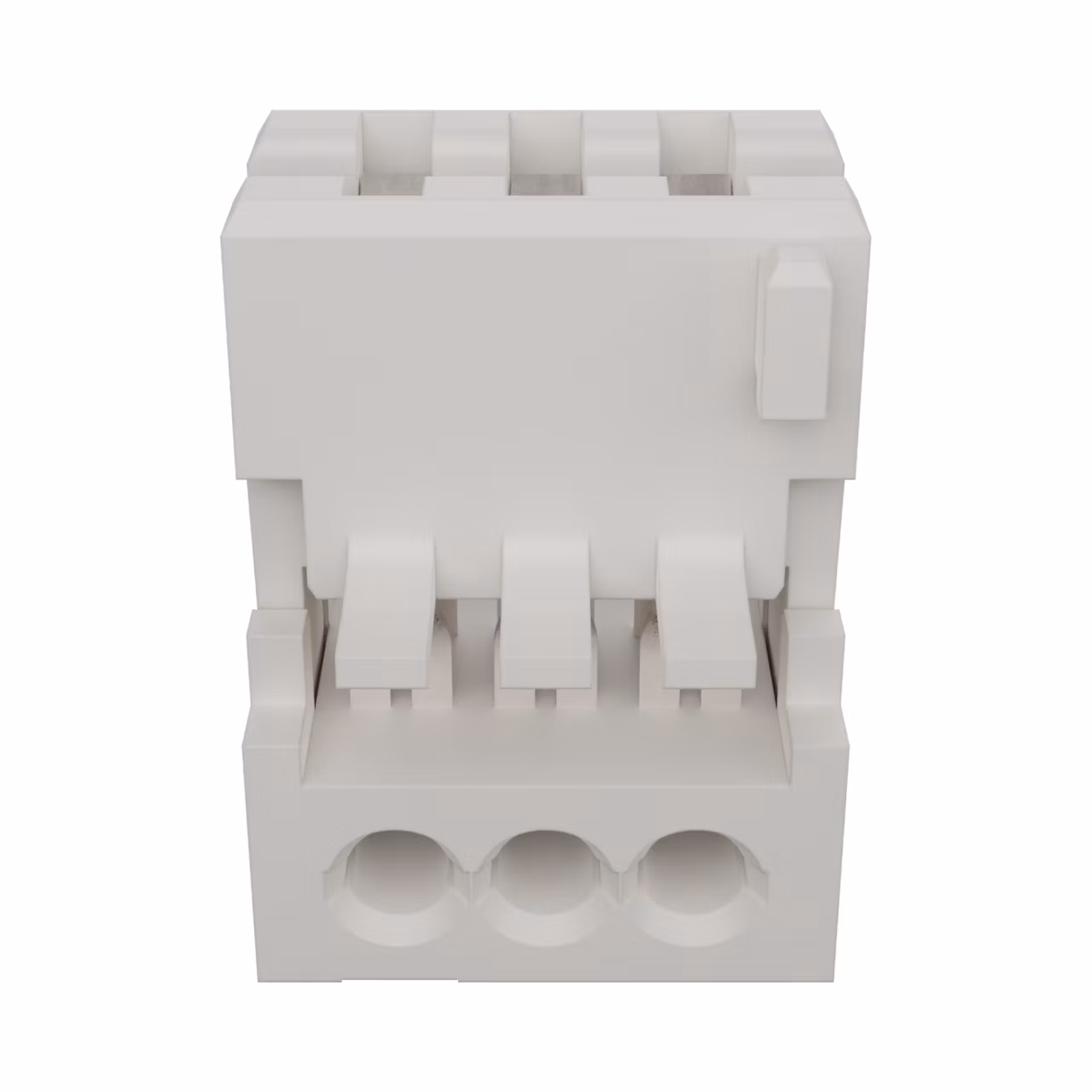 Appli-Mate RAST 2.5 IDT Housing, 2.50mm Pitch, Female, 3 Circuits, Beaded Terminal, Position Keys A, B & C Removed, Open Endwalls for sale