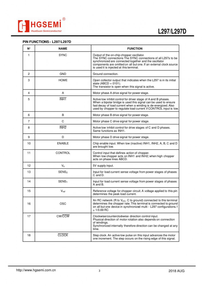L297N datasheet page 3