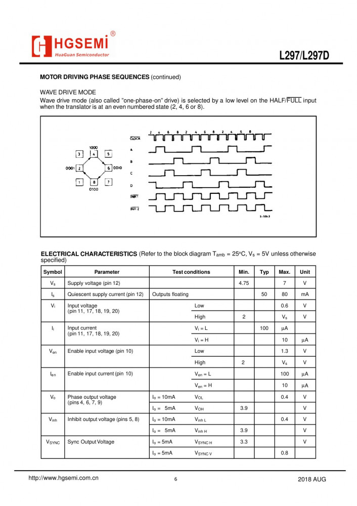 L297N datasheet page 6