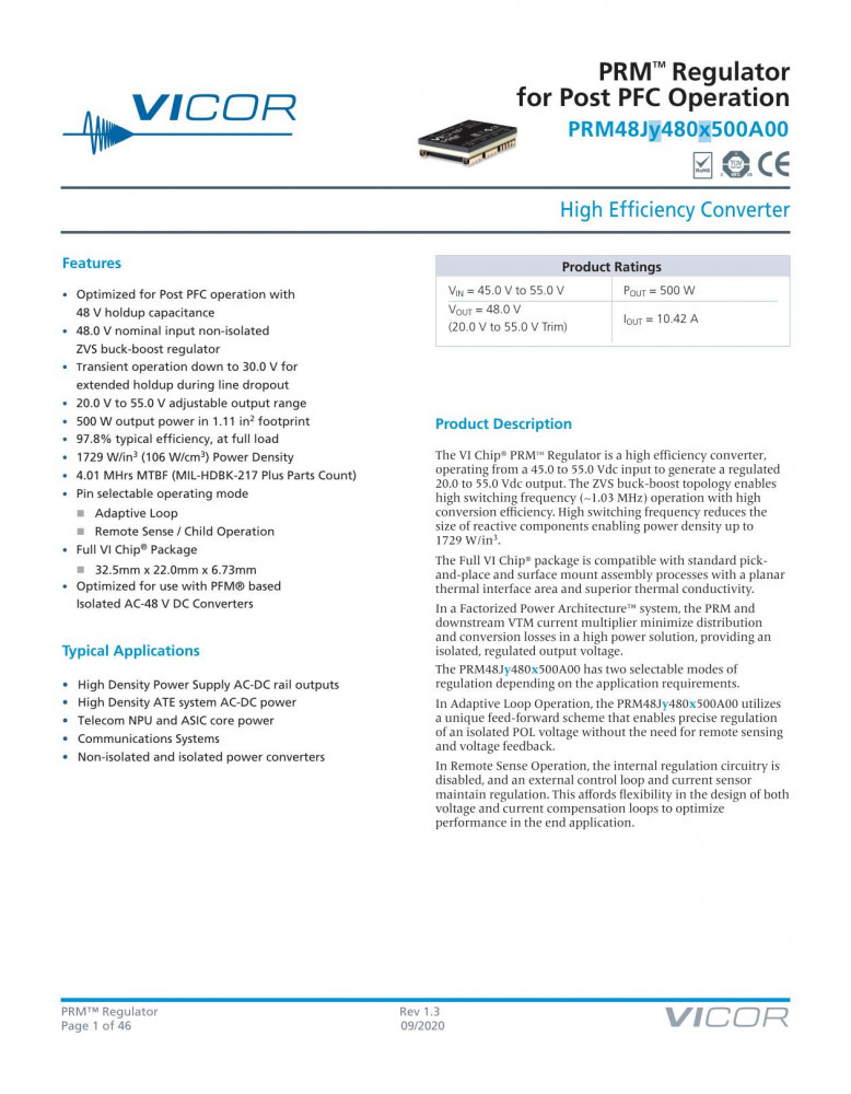 PRM48JT480M500A00 document page 1