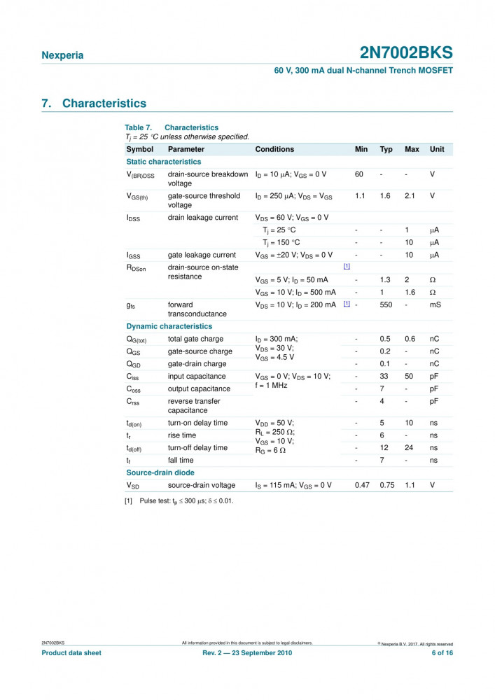 2N7002BKS,115 datasheet page 6