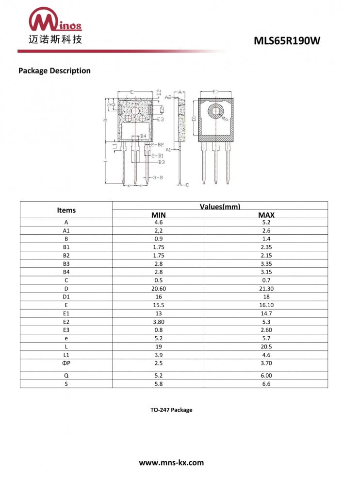MLS65R190W datasheet page 7