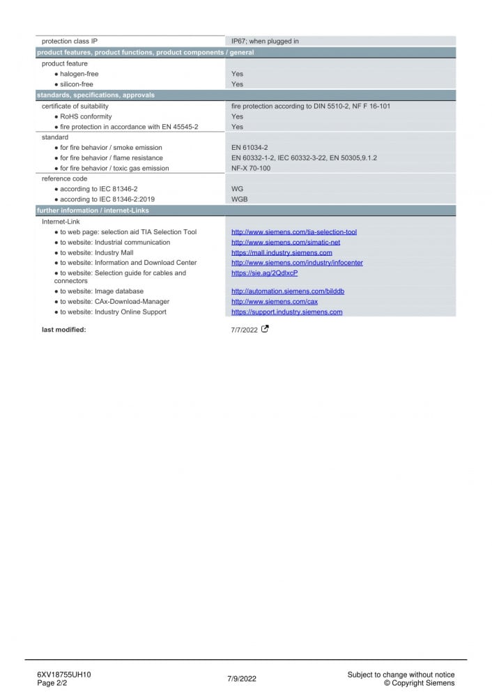 6XV18755UH10 technical document page 2
