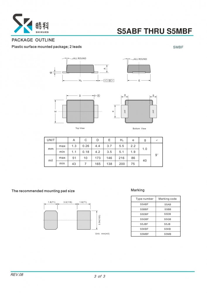S5GBF datasheet page 3