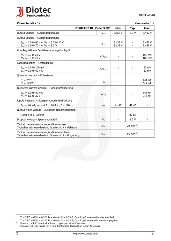 DIOTEC DI78LxxDAB datasheet page 2