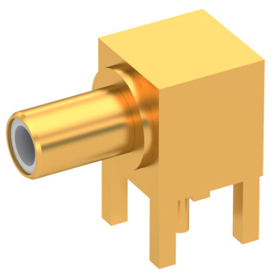 SLB / STRAIGHT JACK RECEPTACLE MALE GOLD RECESSED FRONT MOUNT