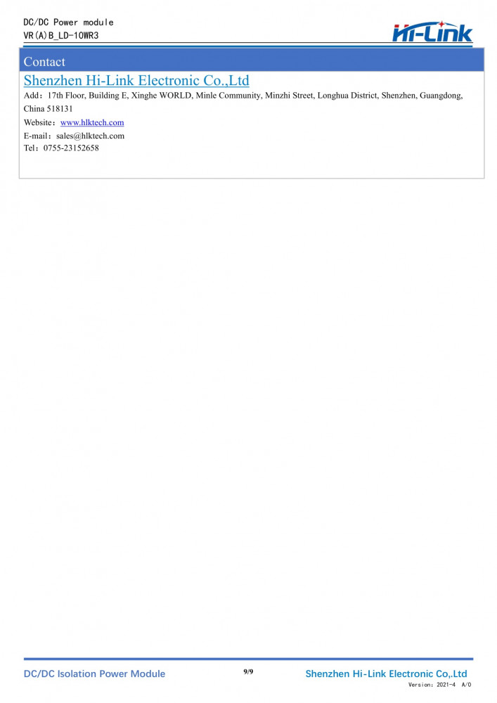 VRB1212LD-10WR3 datasheet page 9