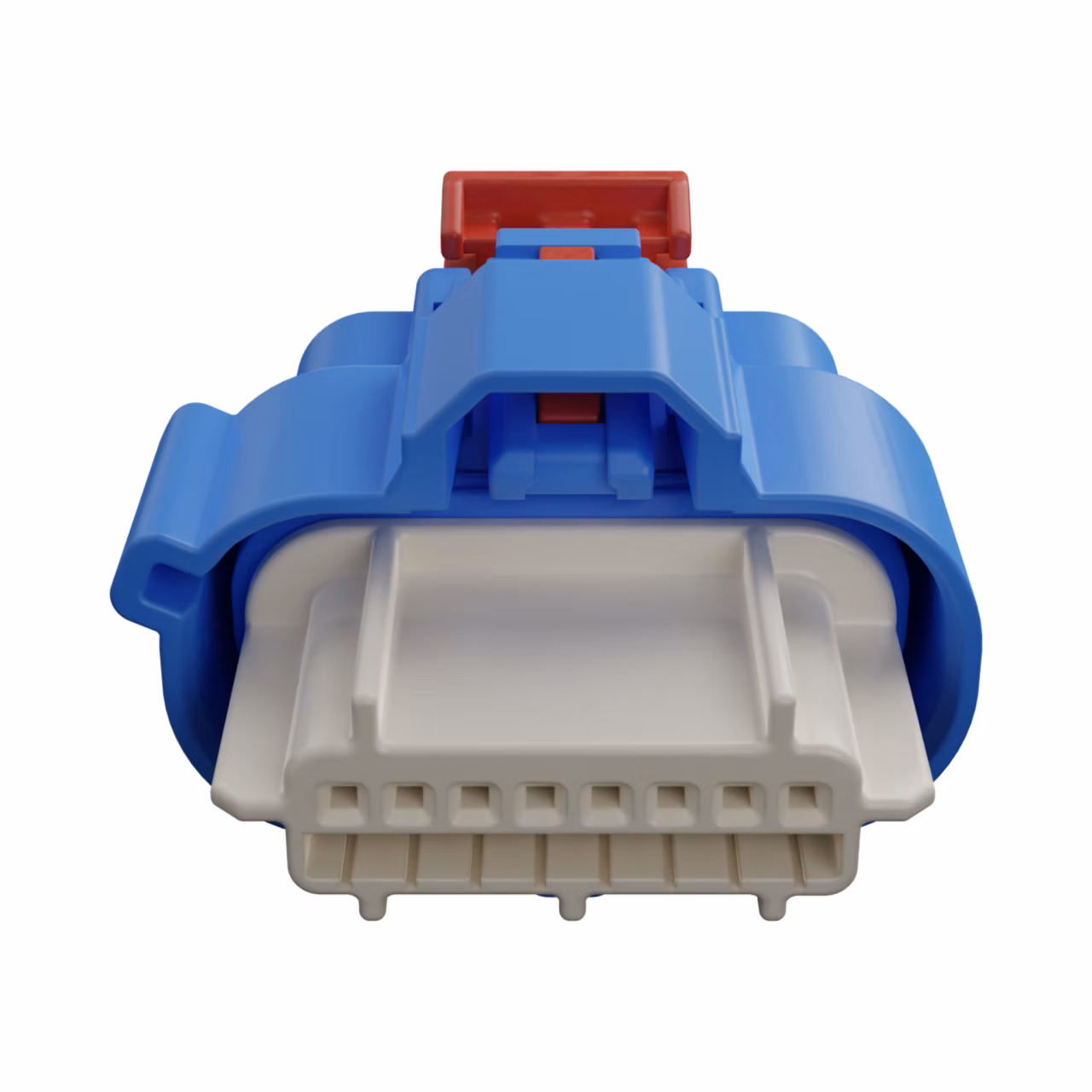 Squba Sealed Receptacle Assembly with CPA, 1.80mm Pitch, Single Row, 8 Circuits, Blue for sale