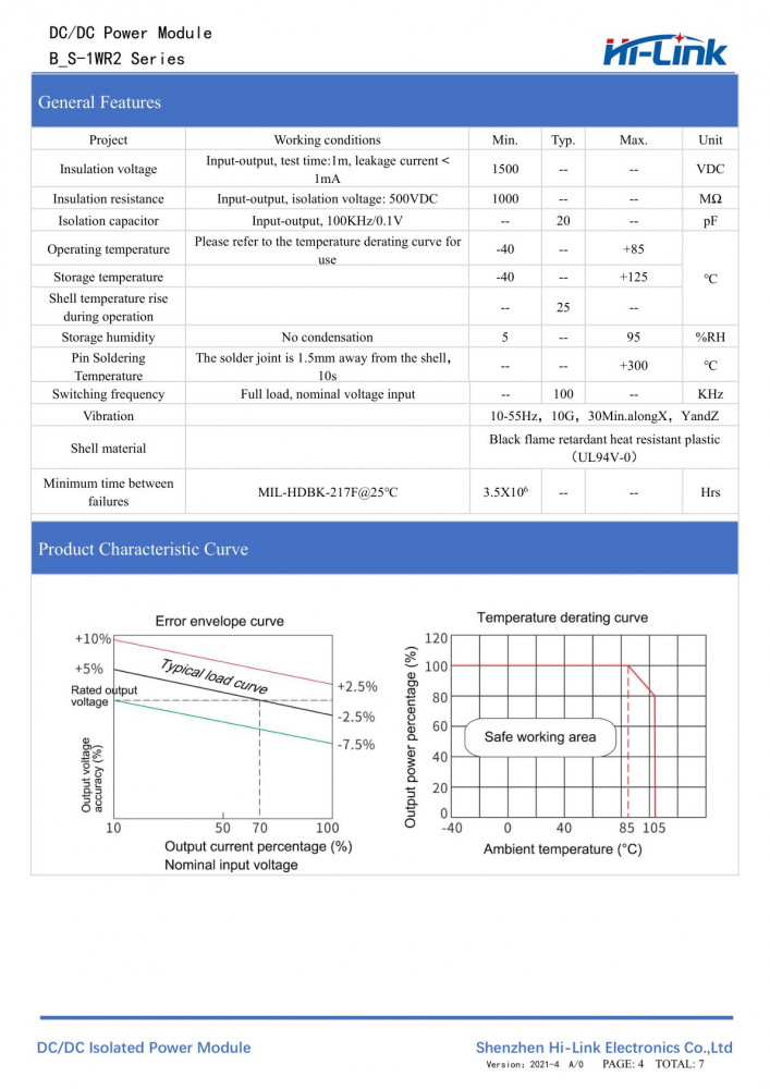 B0505S-1WR2 datasheet page 4