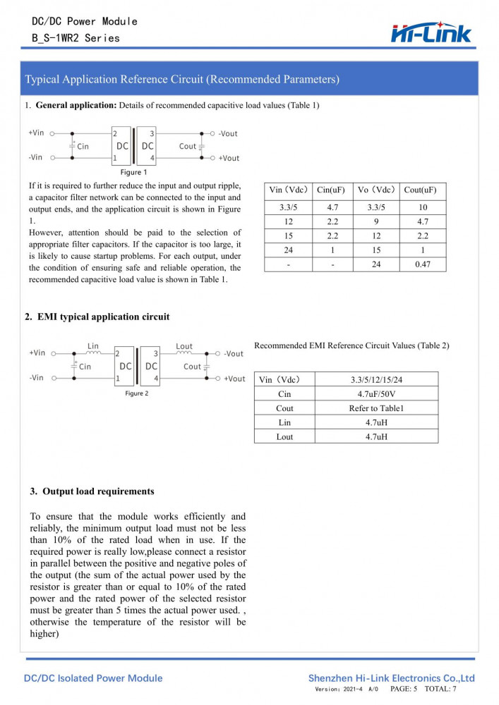 B0505S-1WR2 datasheet page 5