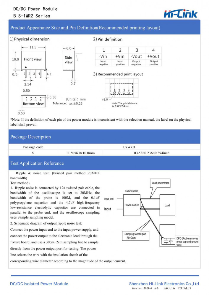 B0505S-1WR2 datasheet page 6