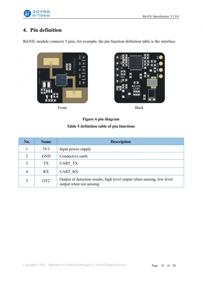 Rd-03L specification page 10