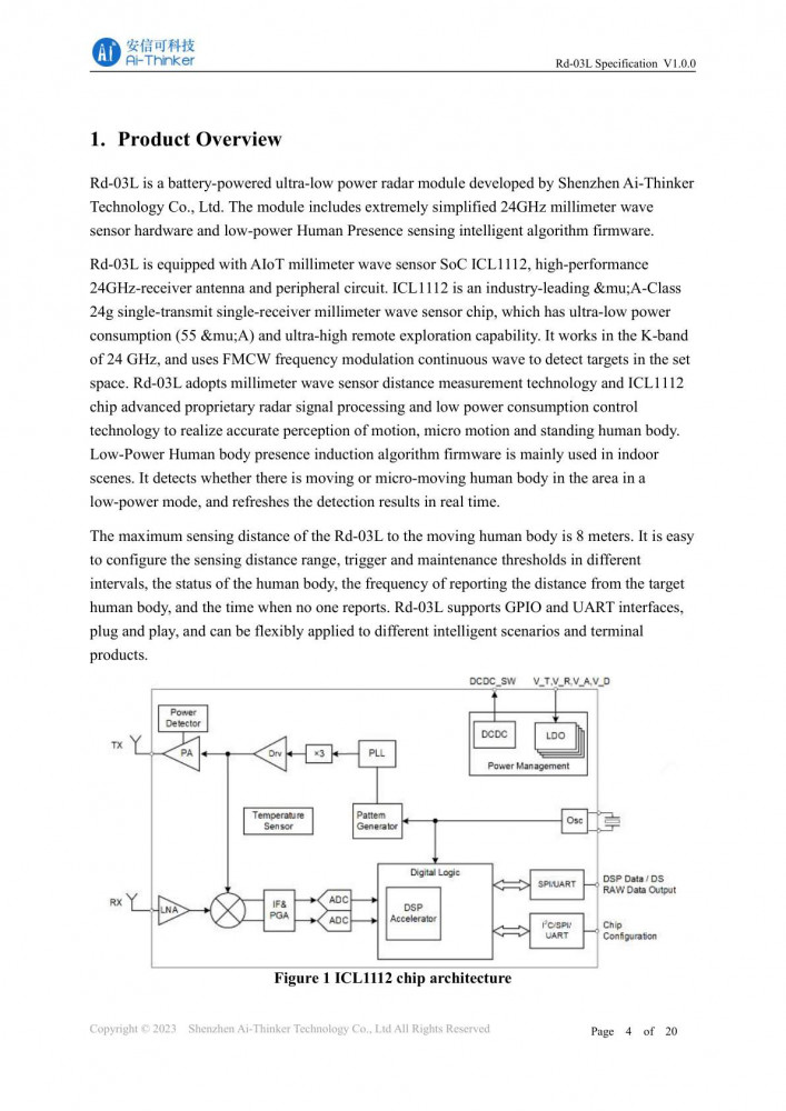 Rd-03L specification page 4