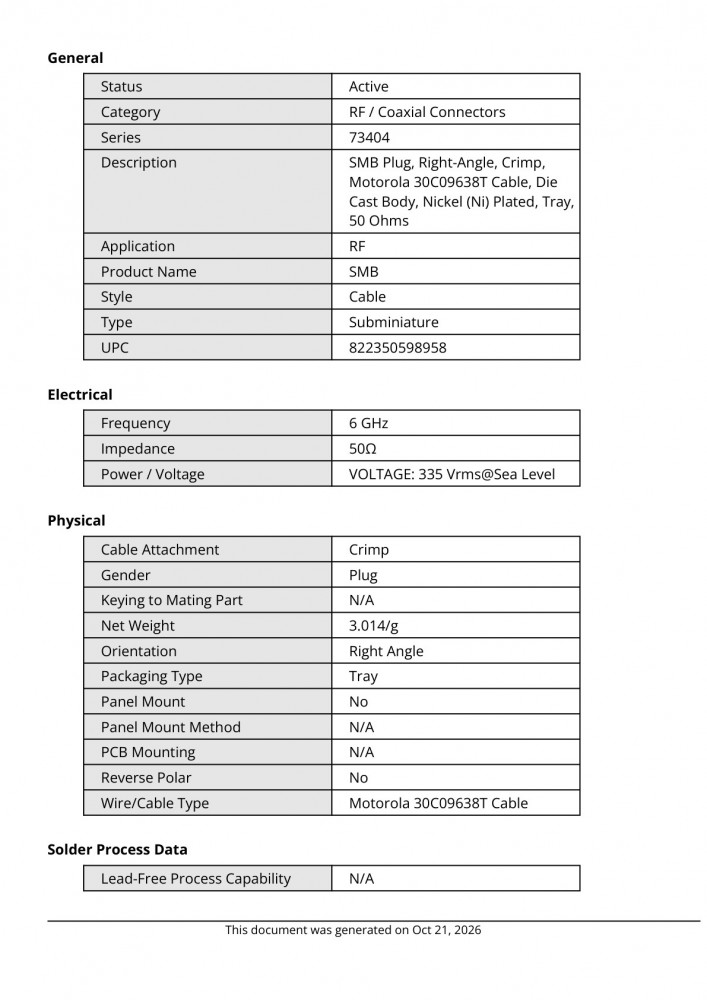 MOLEX 734041020 product document image 2