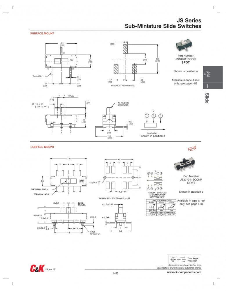 C&K JS Series datasheet page 5