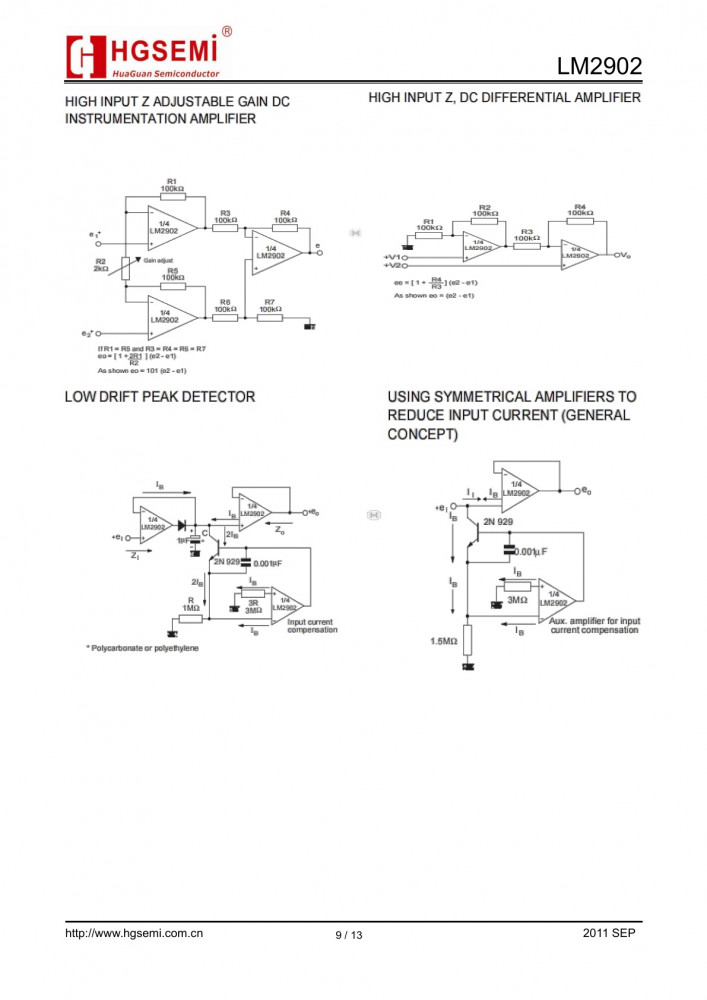 LM2902N datasheet page 9