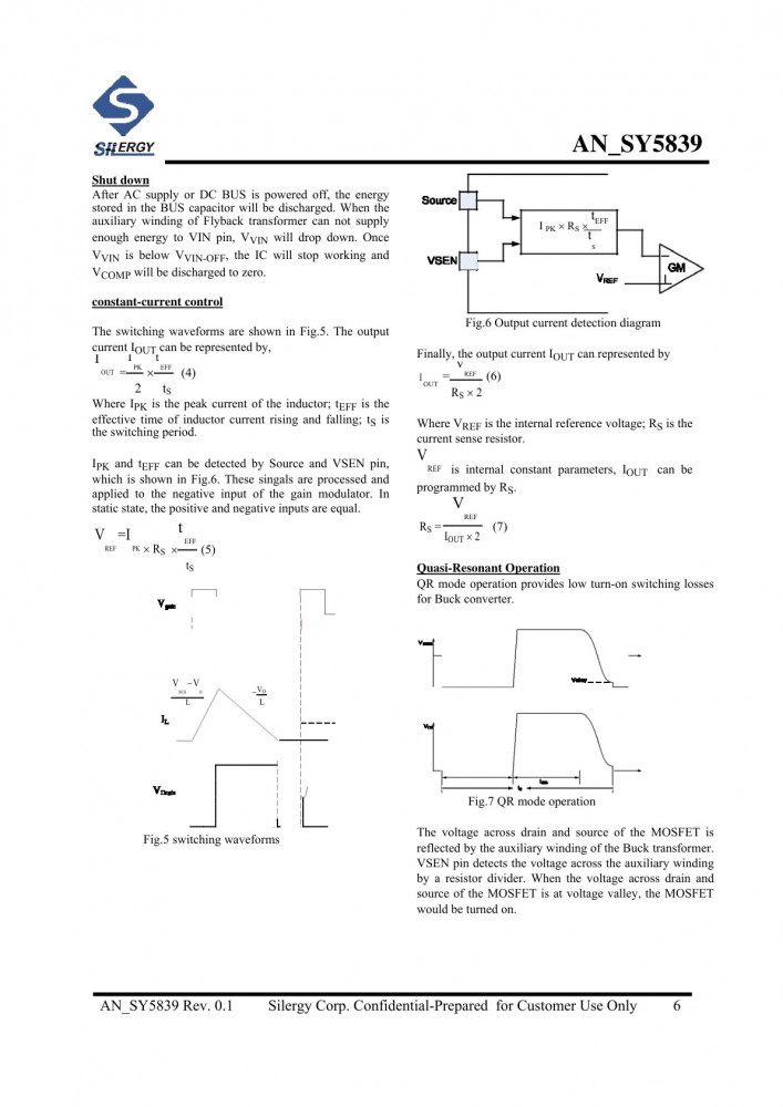 SY5839ABC datasheet page 6