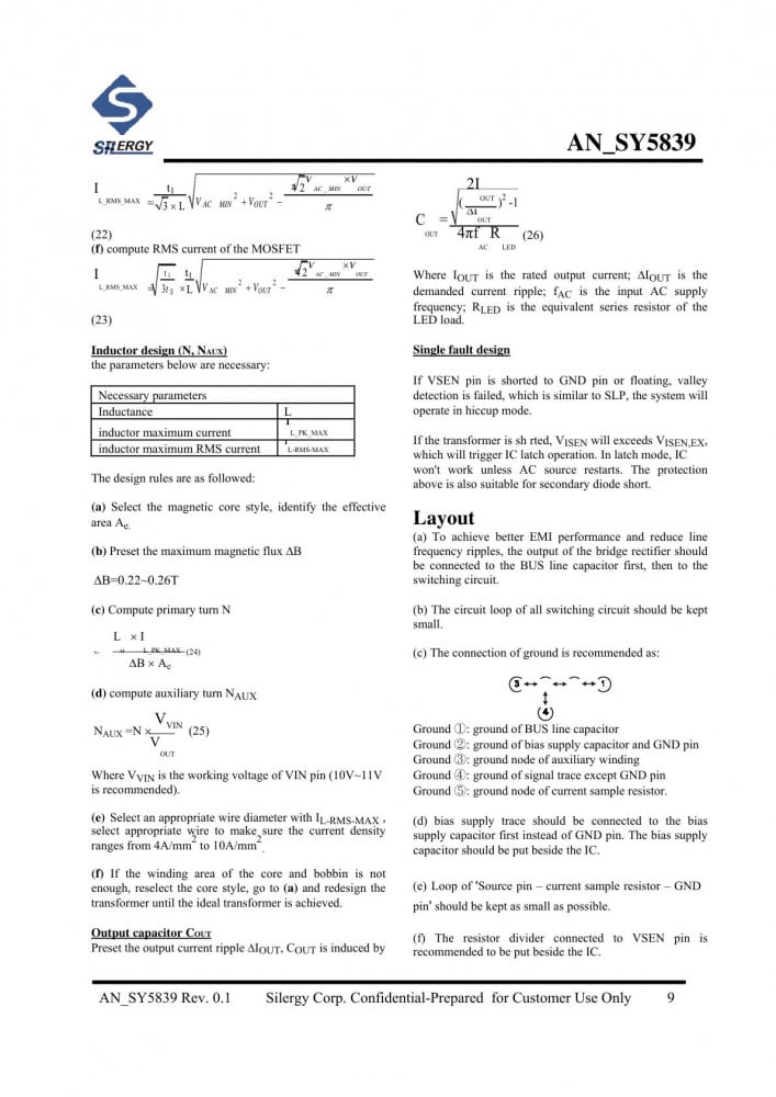 SY5839ABC datasheet page 9