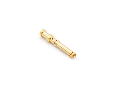Heavy-Duty Turned Crimp Contact for 10A Inserts and Modules, Female, Silver (Ag) Plated Copper Alloy, 0.75mm² (18 AWG), 100 per Bag