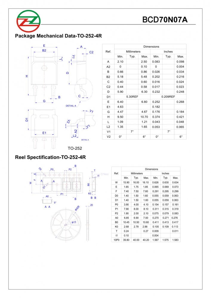 BCD70N07A datasheet page 6