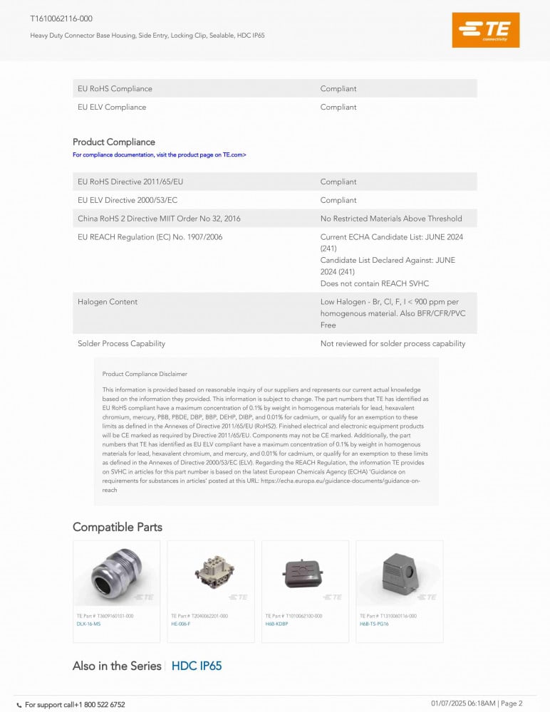 T1610062116-000 technical document page 2