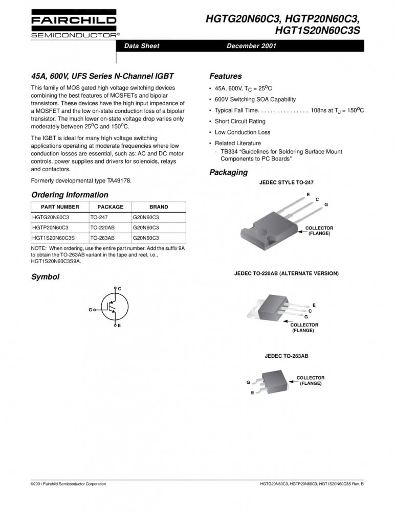 Datasheet page 2